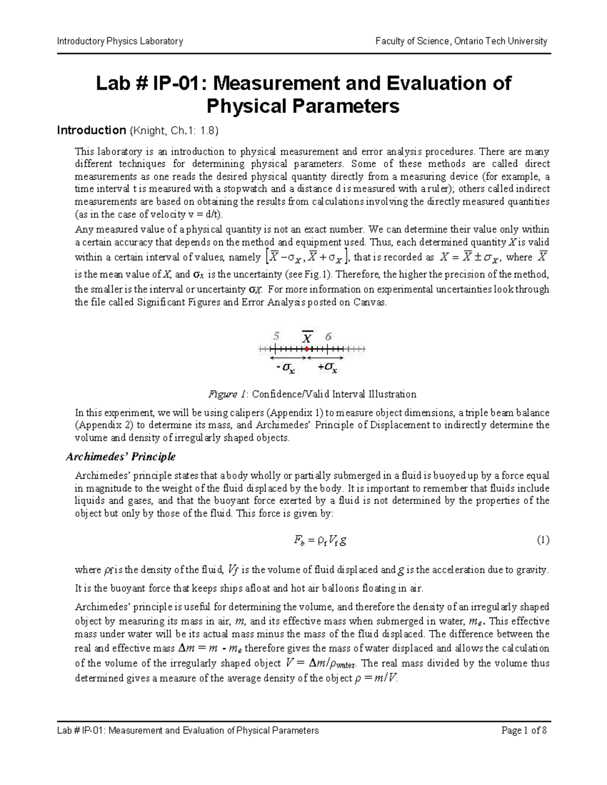Measurements c - lab report - Lab # IP-01: Measurement and Evaluation ...