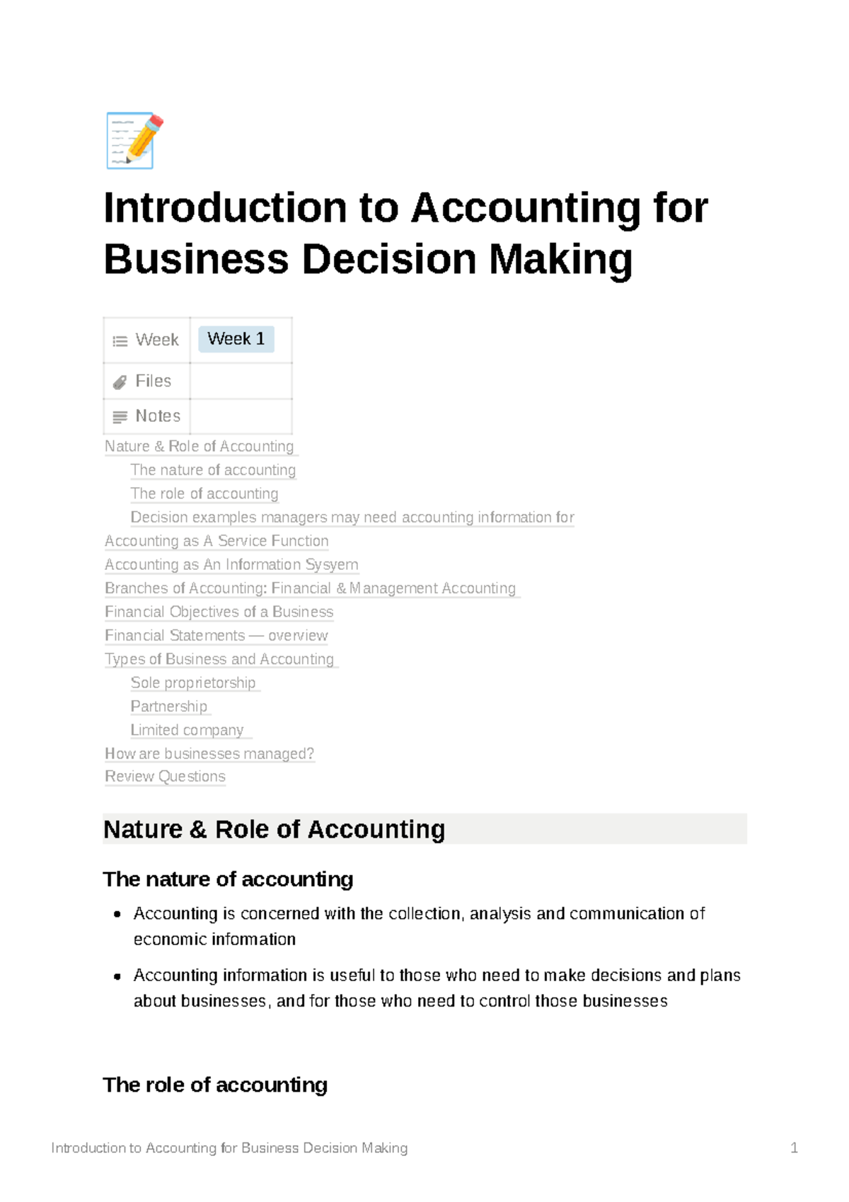 Introduction to Accounting for Business Decision Making - Ë ...