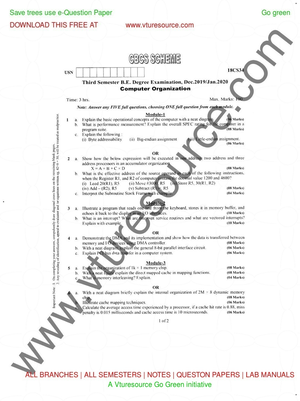 Sep-2020 - Question paper - 3rd sem cse - Studocu