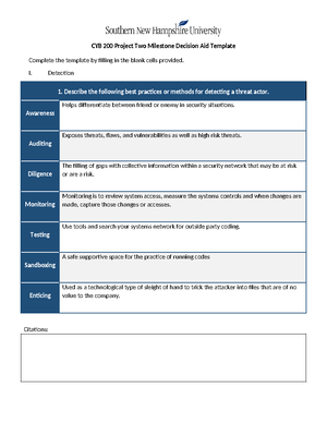 CYB 200 Module Two Case Study - Specify which Fundamental Security ...