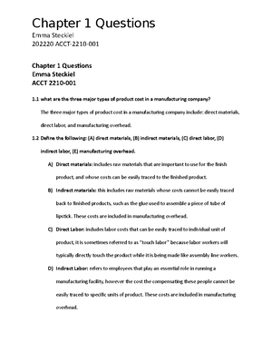 ACCT 2210 - Practice exam sarah stanwick - ACCT 2210 Practice Exam ...