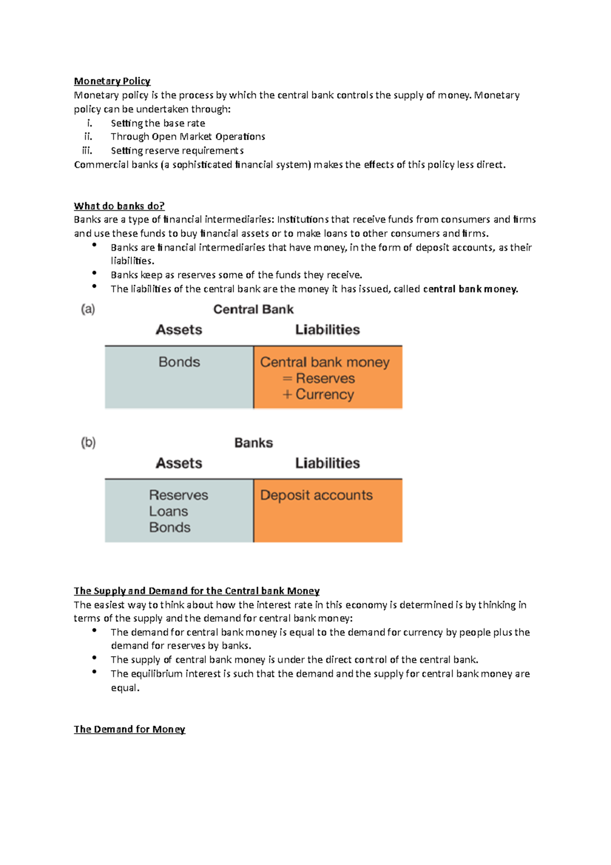 Determining the Interest Rate - Monetary Policy Monetary policy is the ...