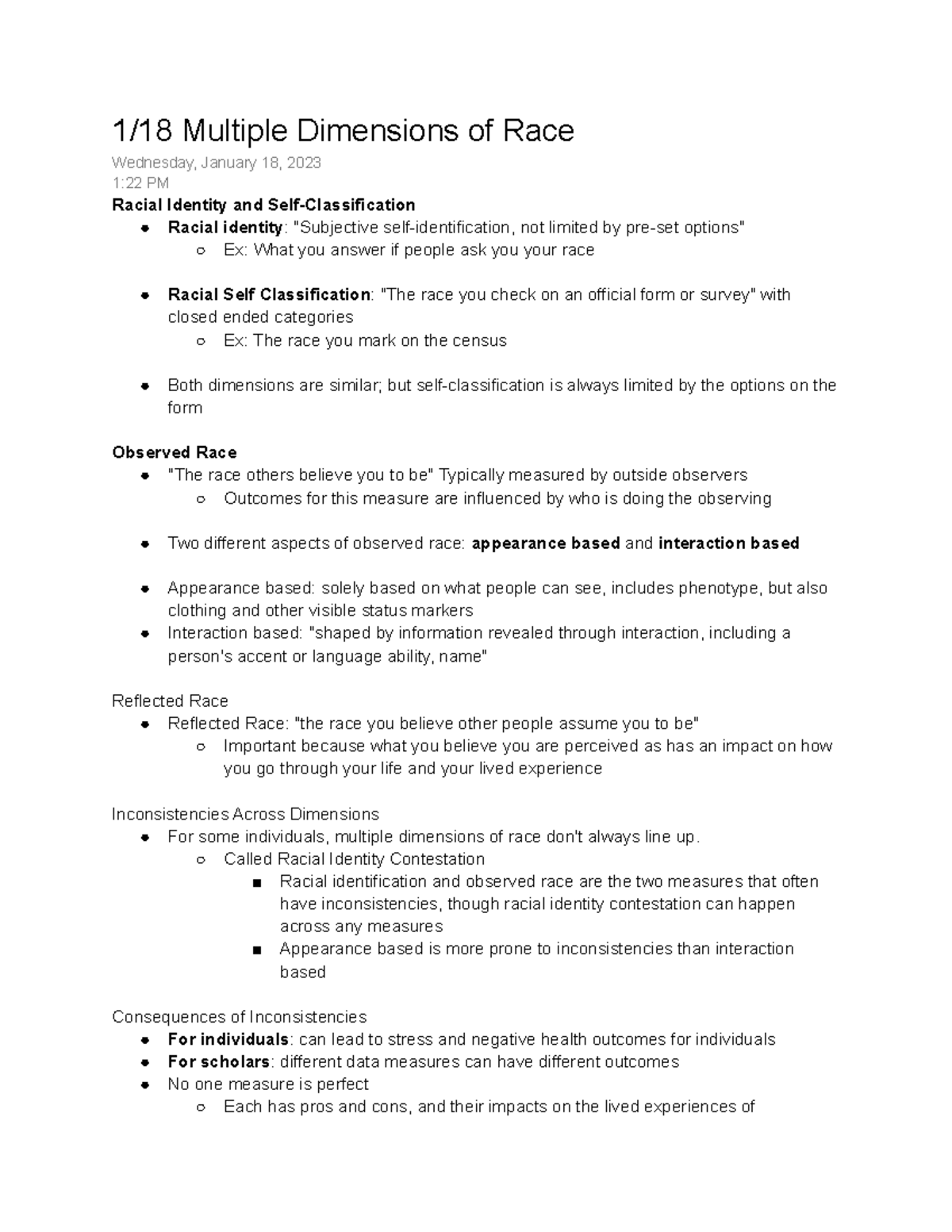 Multiple Dimensions of Race - 1/18 Multiple Dimensions of Race ...