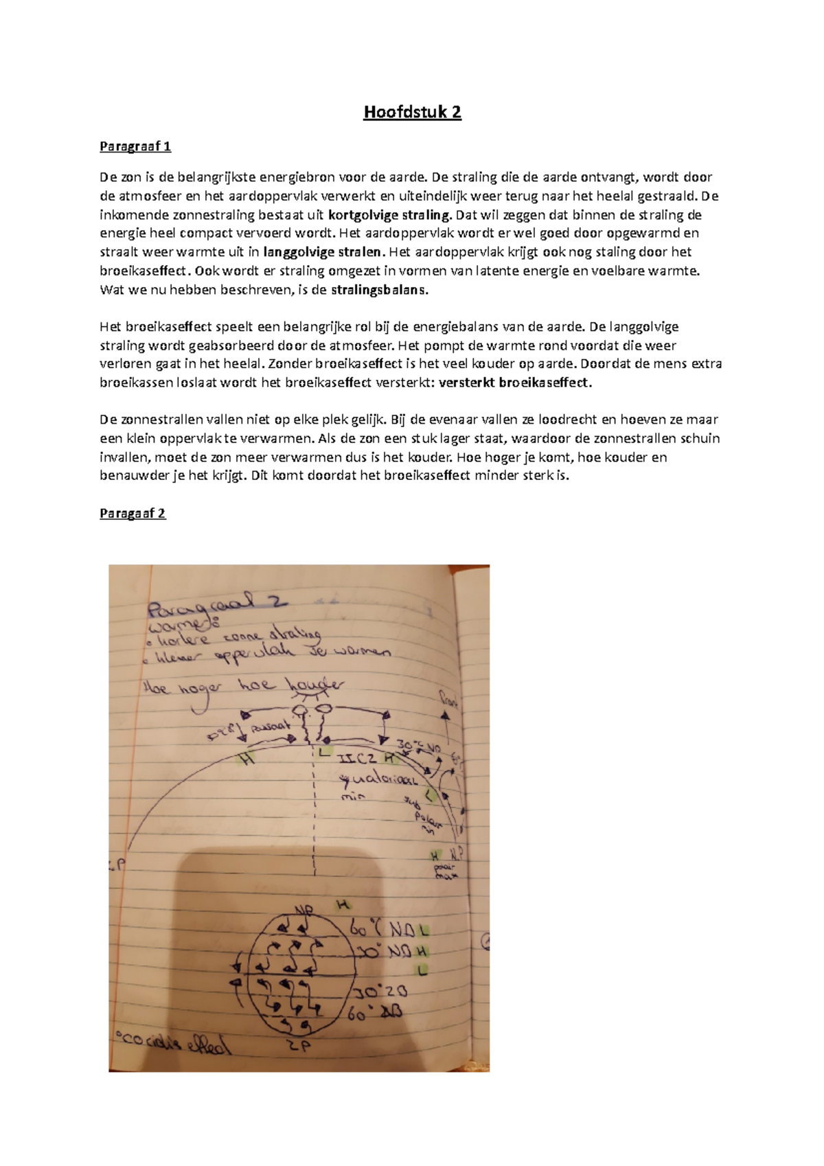 Hoofdstuk 2 - Hoofdstuk 2 Paragraaf 1 De zon is de belangrijkste energiebron voor de aarde. De ...