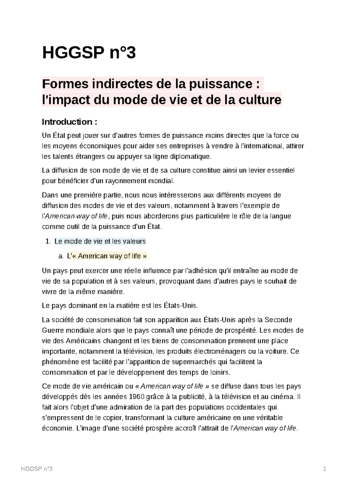 forme indirect de la puissance - HGGSP n° Formes indirectes de la ...