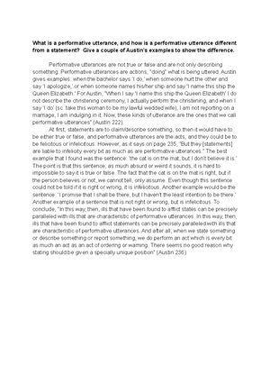 PHIl 534 - A11 - With the help of two of his examples from those ...