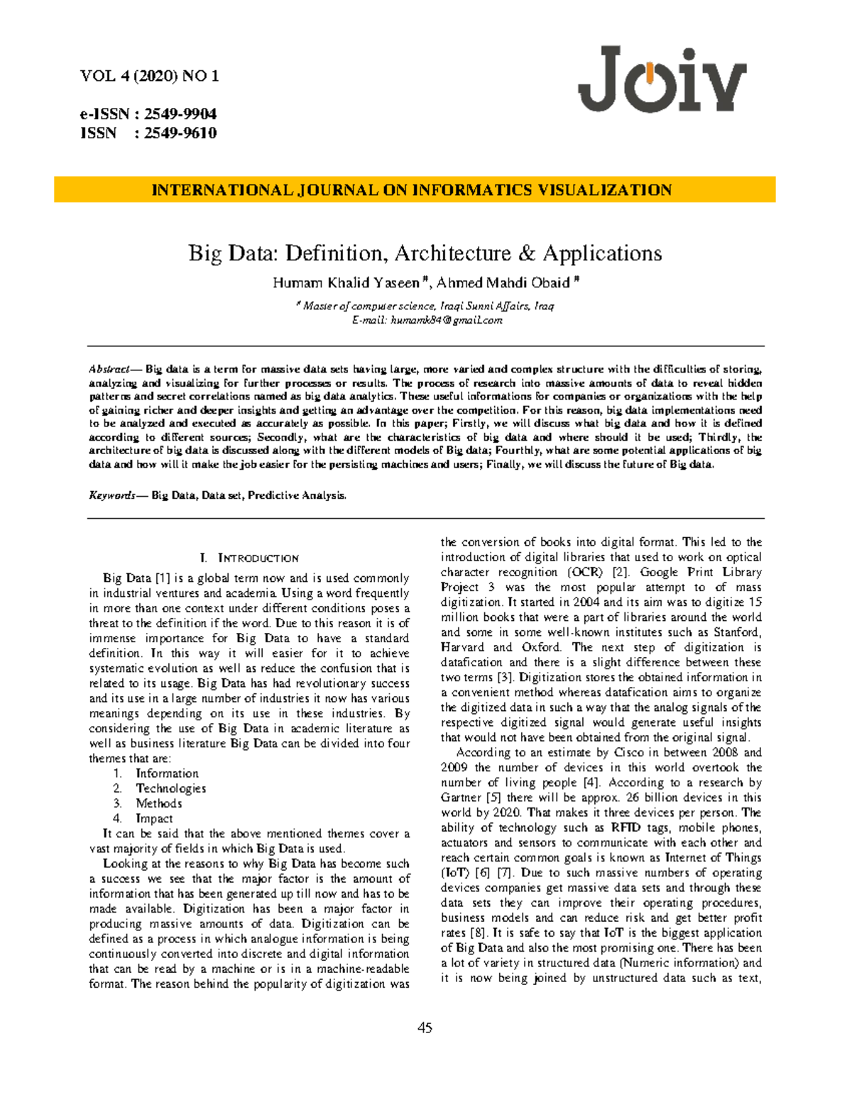 Big Data Definition Architecture Applications - Big Data: Definition ...