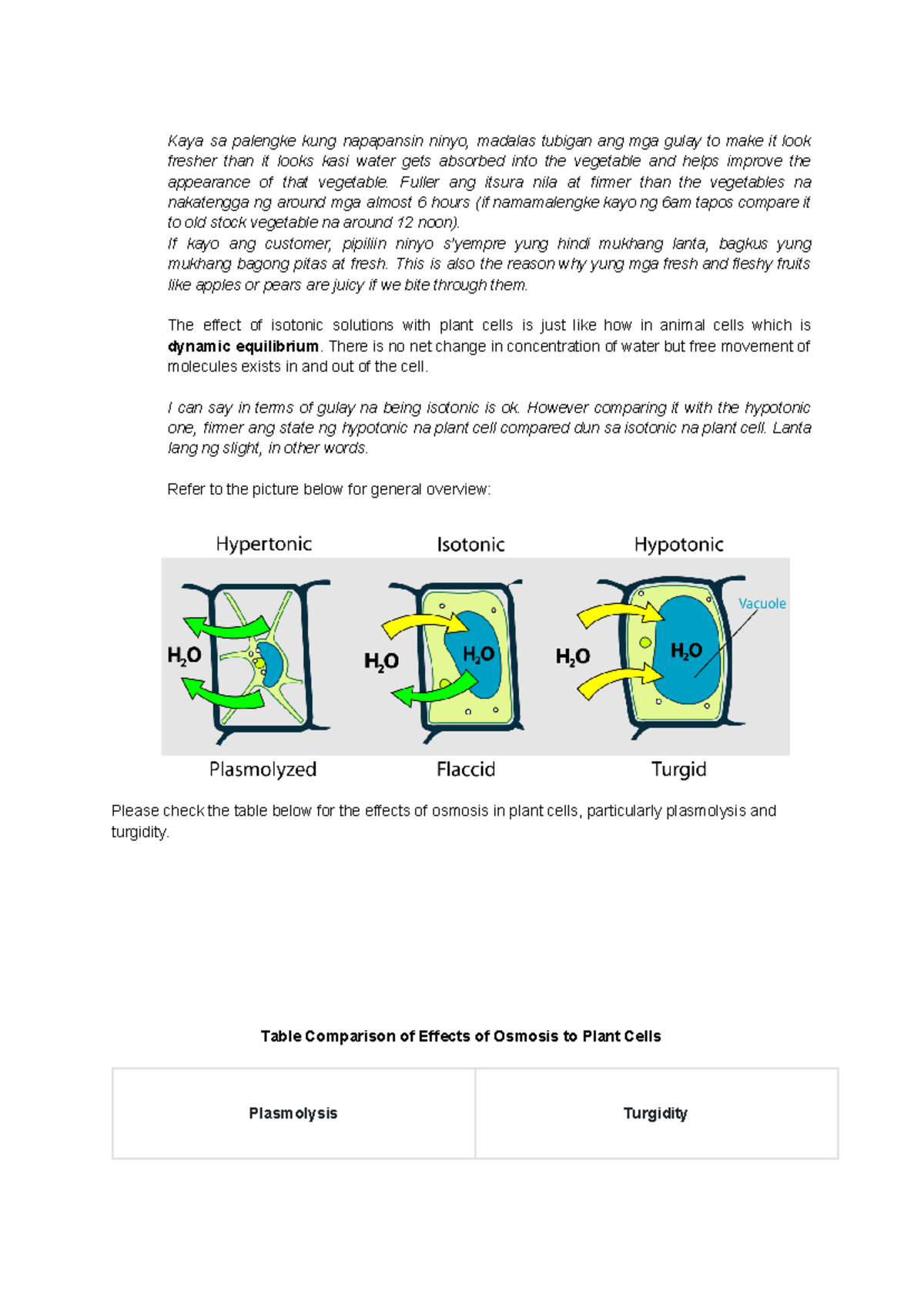 Dynamic equilibrium - Kaya sa palengke kung napapansin ninyo, madalas ...