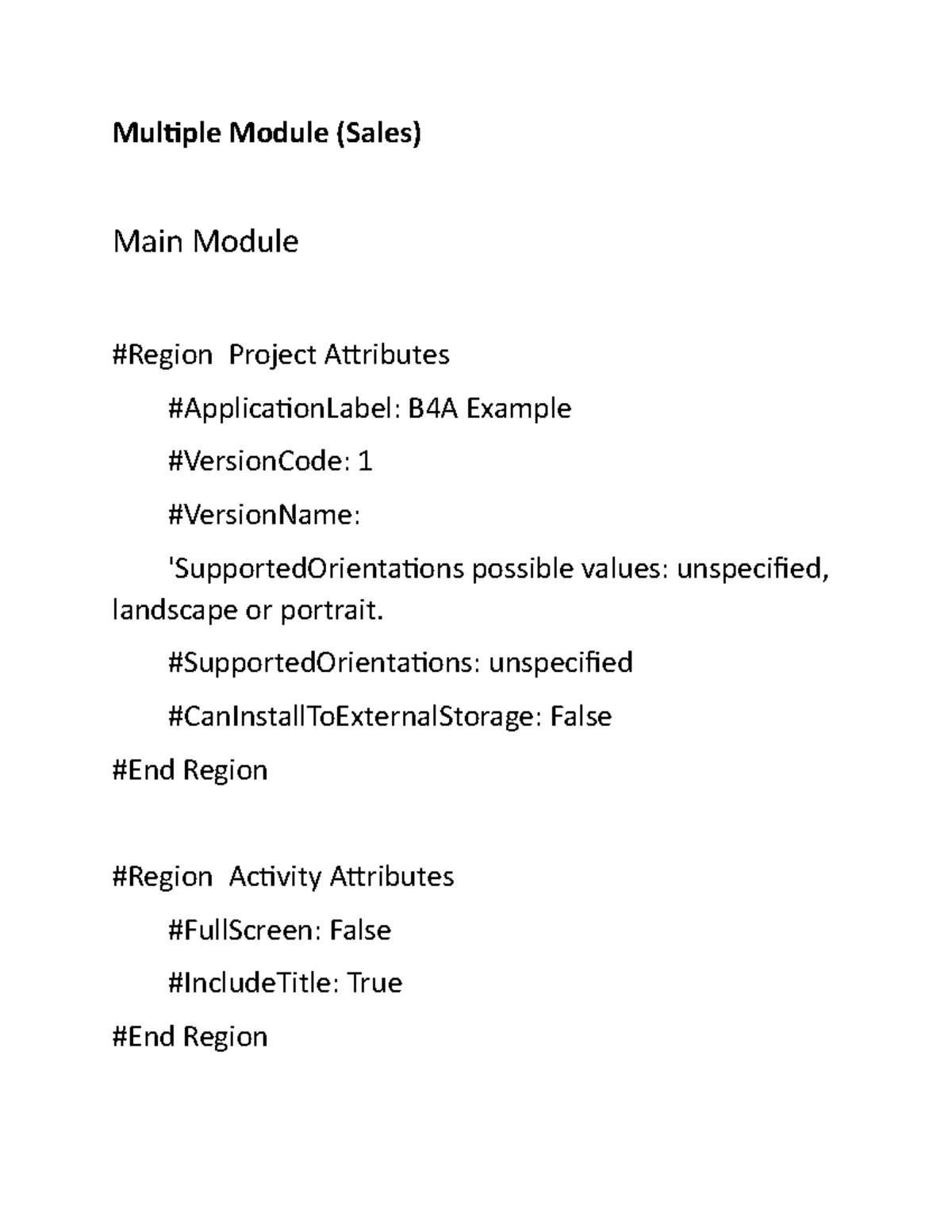 Sales(B4A)(Multiple Modules) - Multiple Module (Sales) Main Module # ...