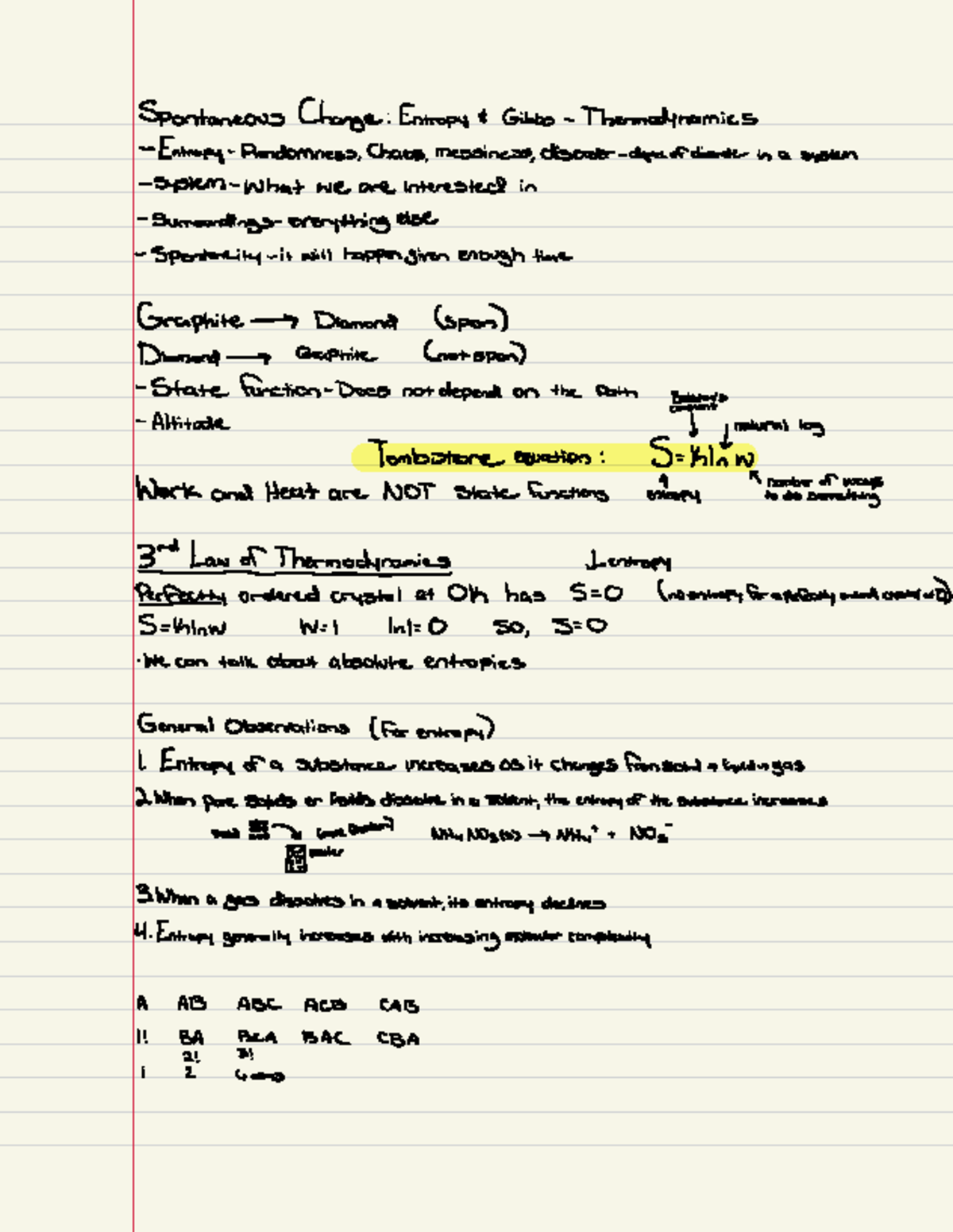 Chapter 13 - General chem 2 koplitz - Spontaneous Change:Entropy Gibbs ...