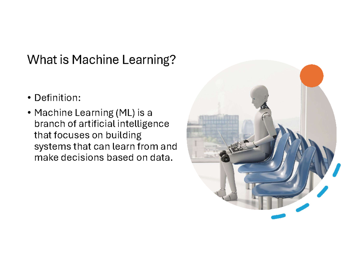 ML - machine learning question summary - What is Machine Learning? Definition: Machine Learning ...