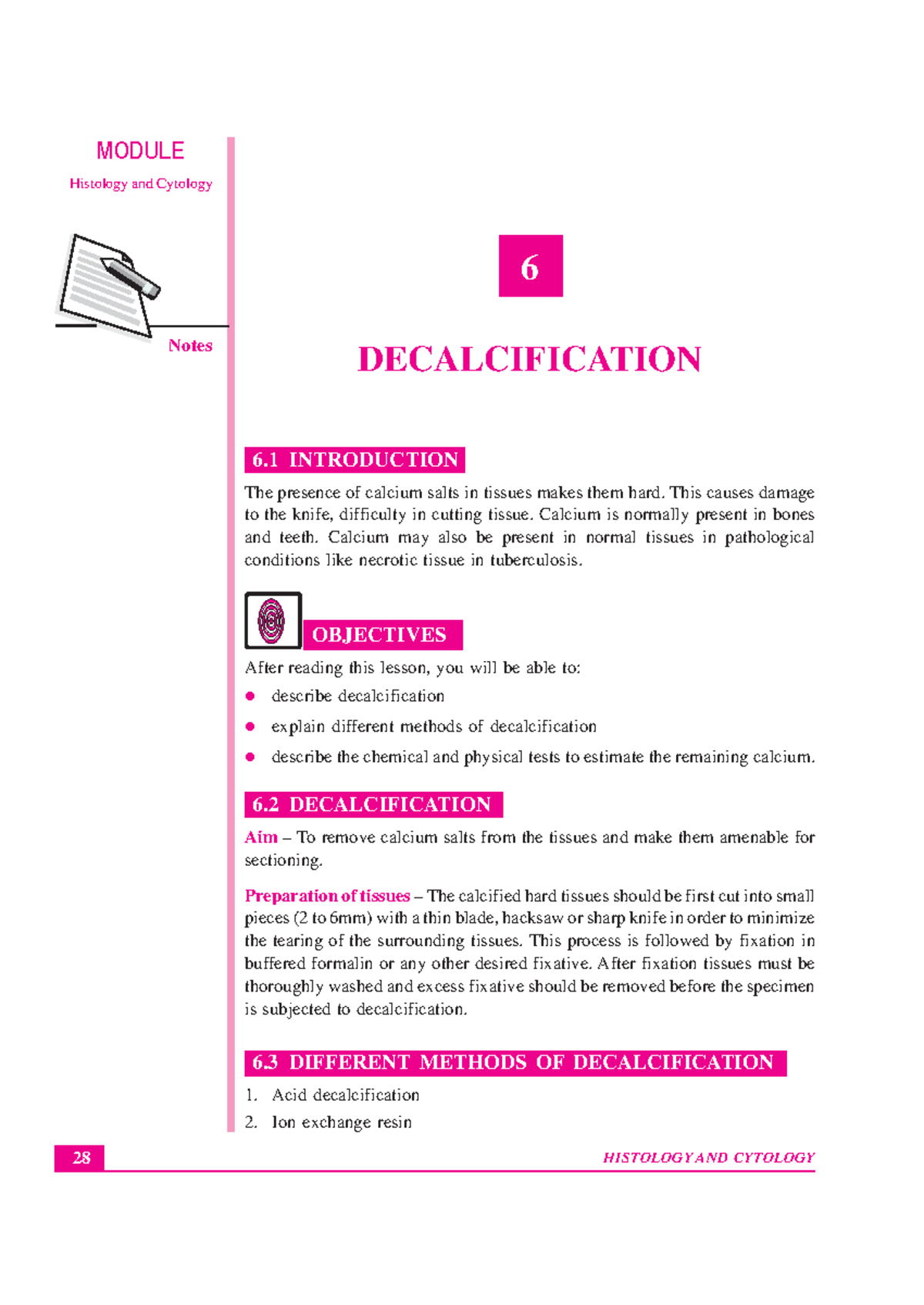 Lesson-06 - Good platforn - MODULE Decalcification Histology and ...