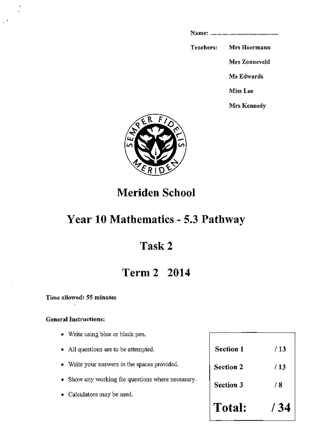 Y10 5.3 Task 2 - Maths 5.3 year 10 material - Studocu
