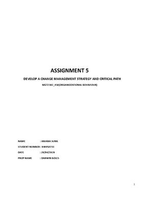 Assignment 04_Develop Organizational Structure - ASSIGNMENT 04 Develop ...