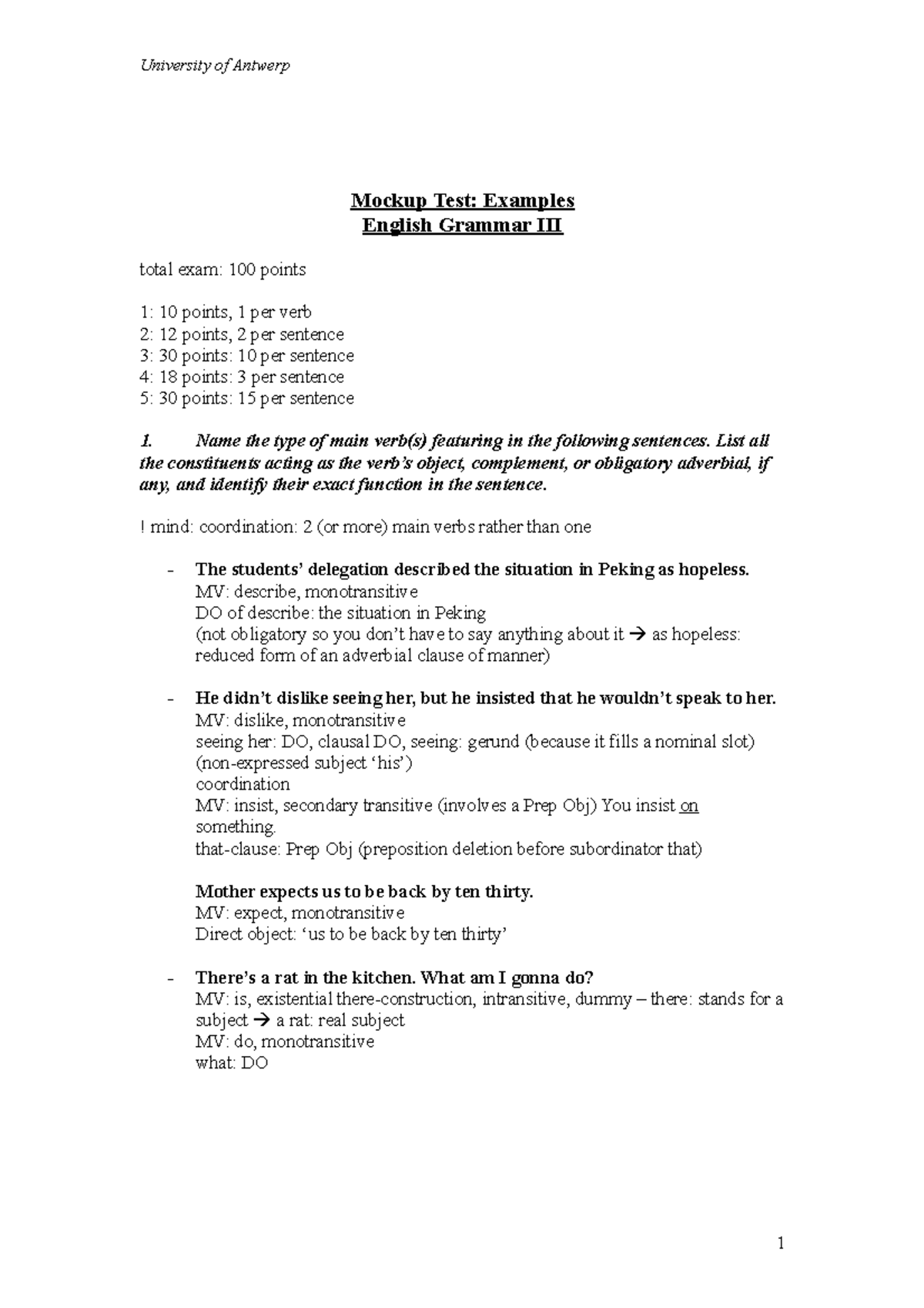 Mockup Test III(1) - mock up test met oplossingen (sample exam ...