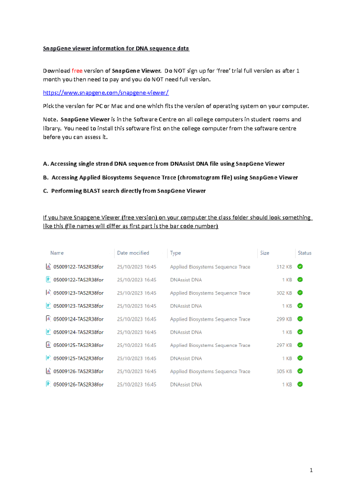 Snap Gene viewer information for DNA sequence data 2023-2024 - SnapGene ...