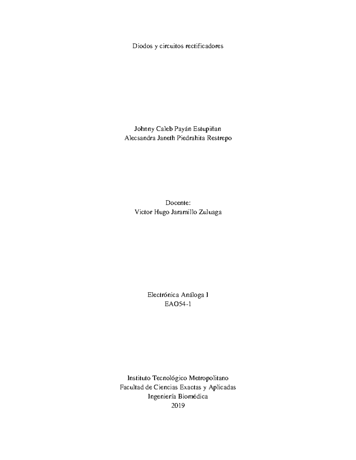 Diodos y circuitos rectificadores - Johnny Caleb Payán Estupiñan ...