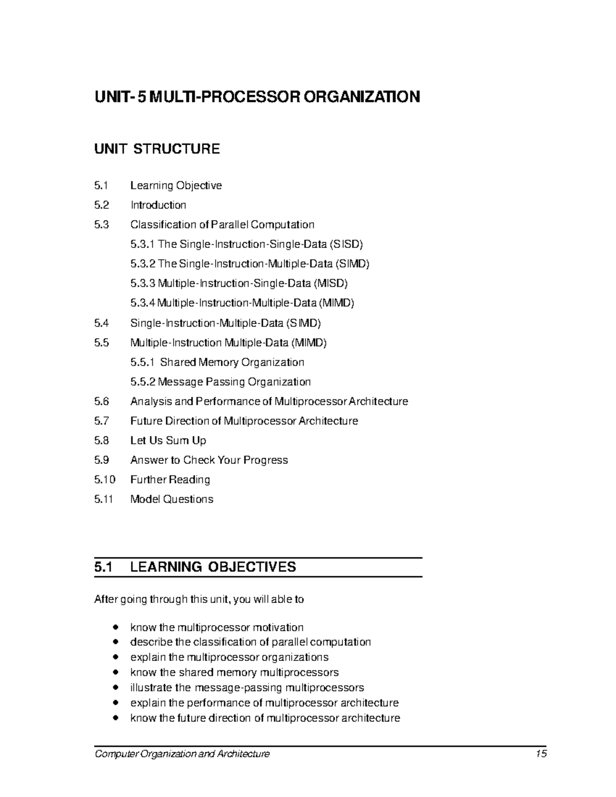 Session 5-Multiprocessor Organization - Multi-Processor Organization ...