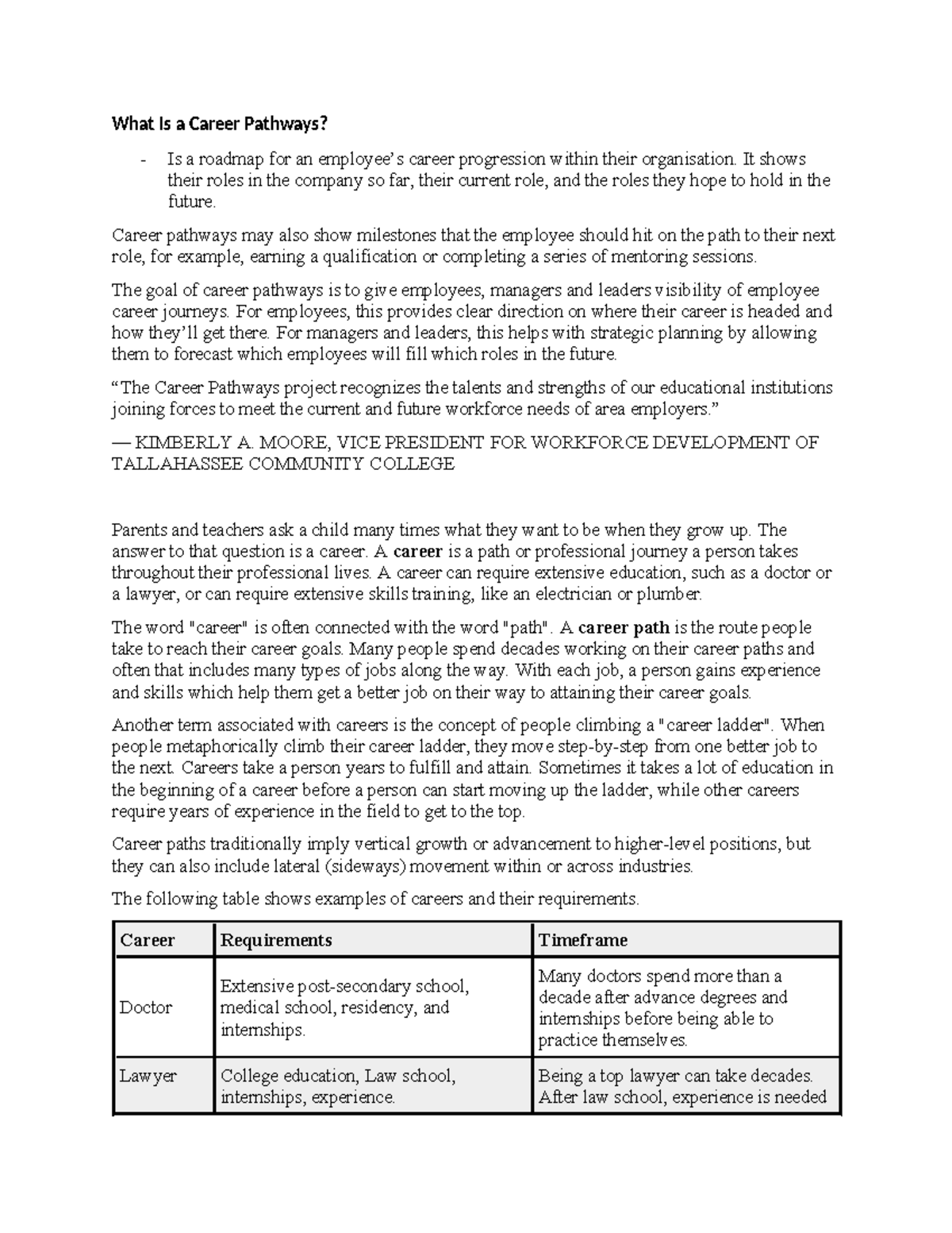 What Is a Career Path - What Is a Career Pathways? Is a roadmap for an ...