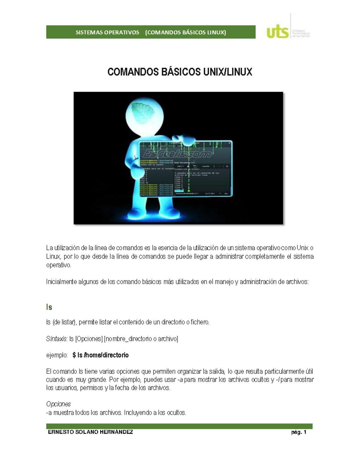 15 Comandos Básicos Linux 2020-1-3 - OPERATIVOS (COMANDOS BÁSICOS LINUX ...