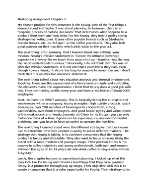 Marketing Chapter 8 Assignment - Marketing Chapter 8 Assignment Part A ...