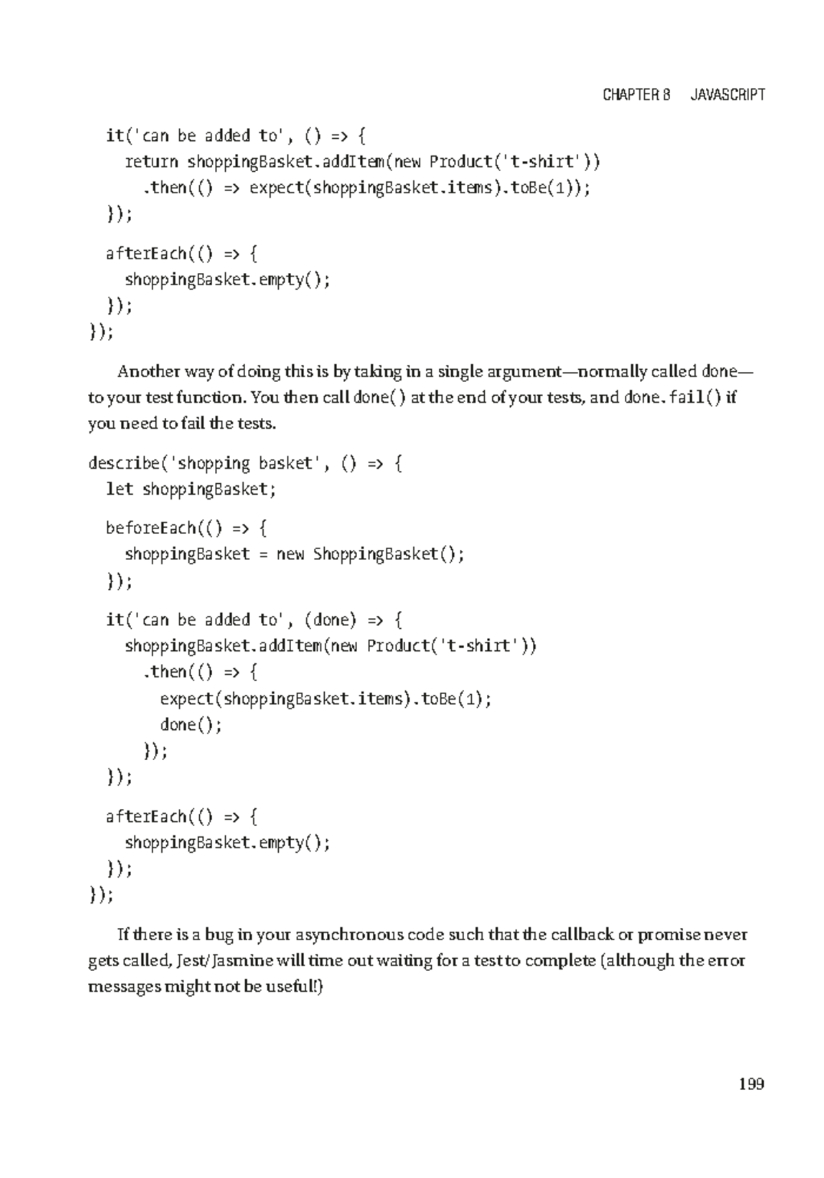 Web development notes (51) - 199 it('can be added to', () => { return ...