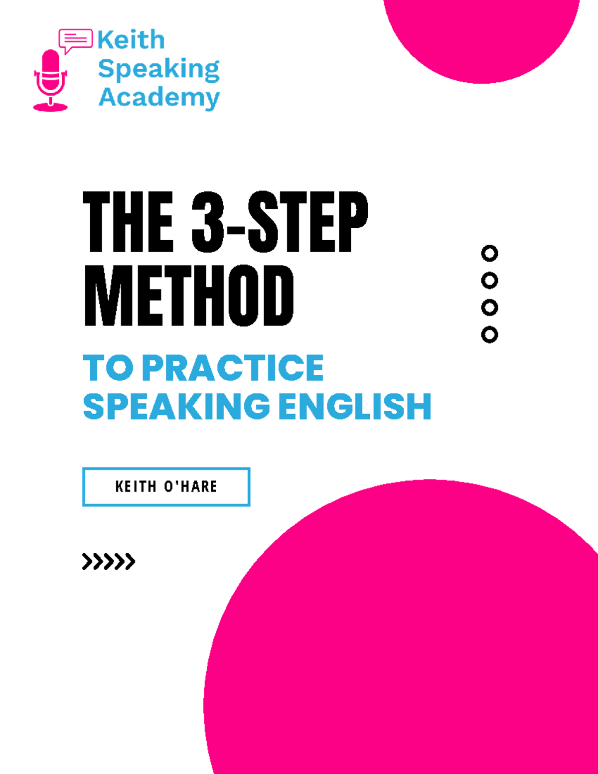 The 3 Step Method Practice Speaking English - ####### K E I T H O ' H A ...