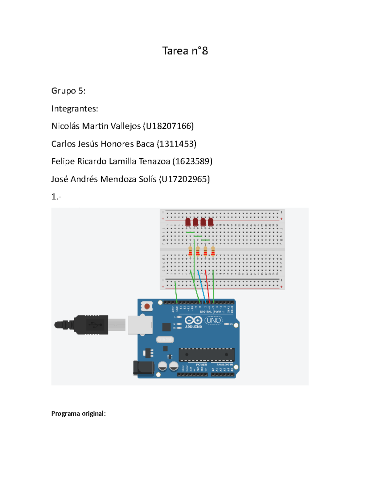 Tarea n°8 - sdadasd - Tarea n° Grupo 5: Integrantes: Nicolás Martin ...