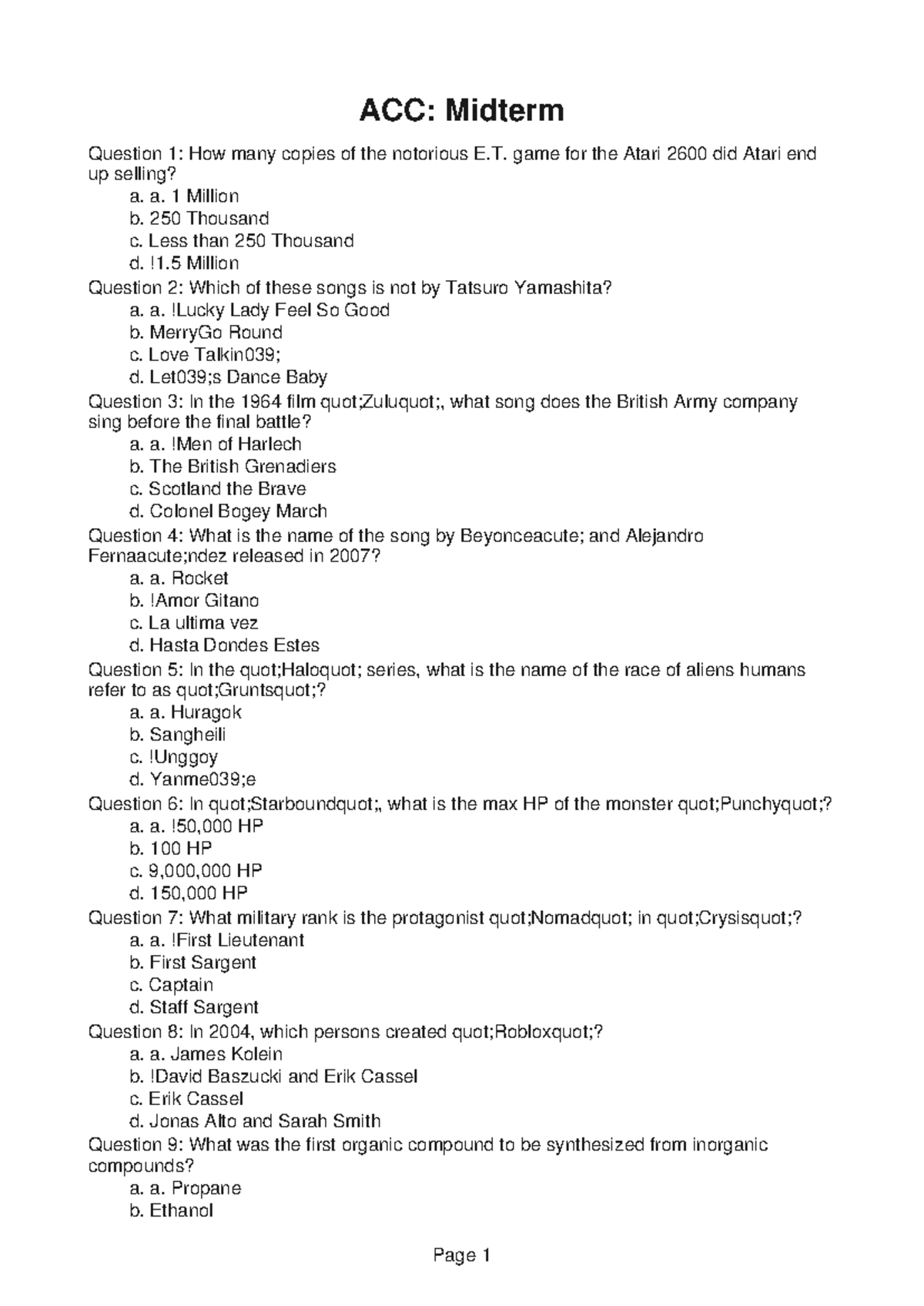 ACC224 Pre Lab 6717 - Studocu