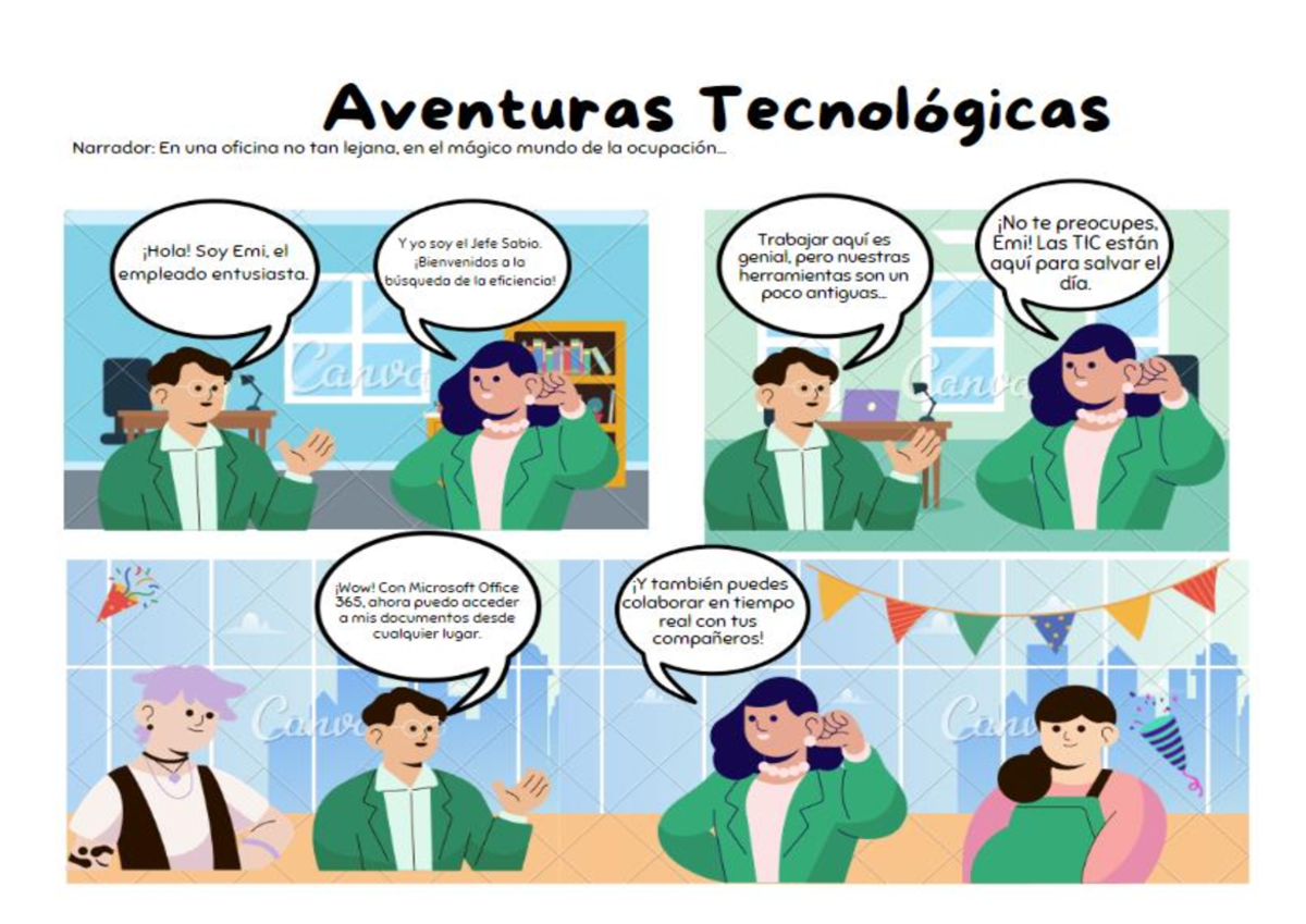 Historieta Informe de mejora de productos con la incorporación de TIC. GA3-220501046-AA3-EV01 ...