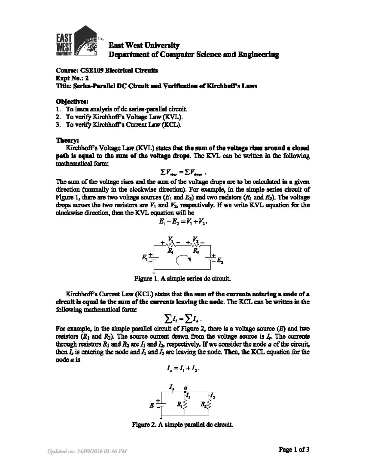 209 lab02 - Electrical Circuit - Studocu