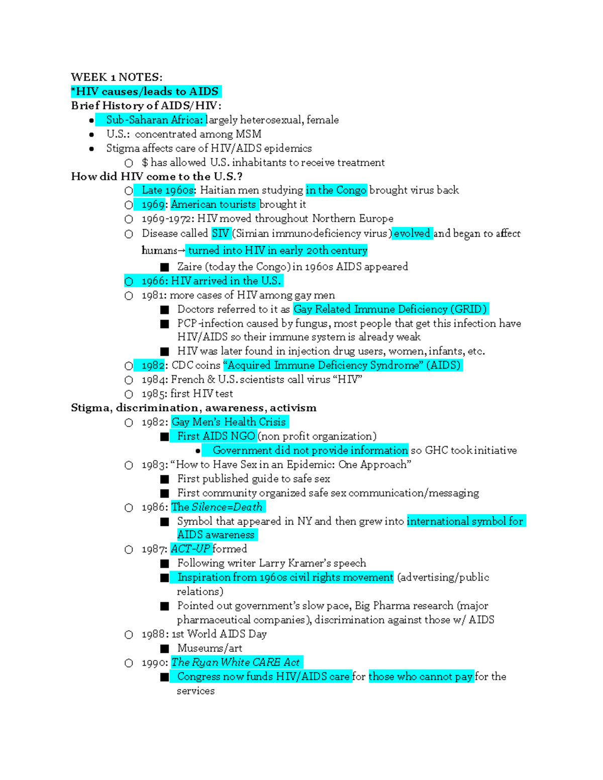 Week 1 Notes-The professor for this class is Gideonse. - WEEK 1 NOTES ...