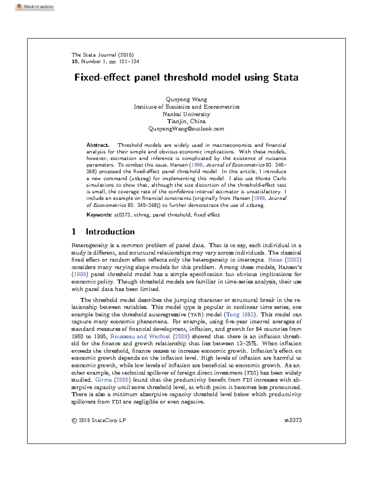 1536867 x1501500108 - this document is for lecture purposes - The Stata ...