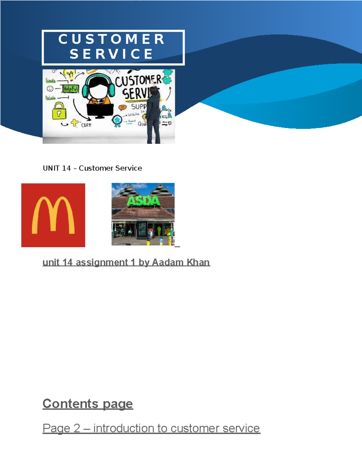 Leaflet p1 p2 business level 3 assignment 1 unit 14 - Studocu