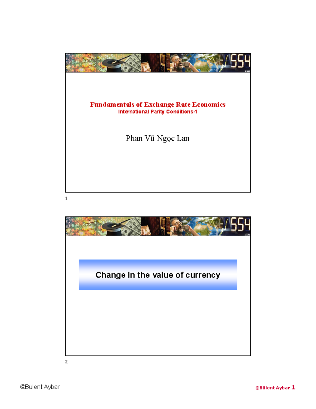 FX Parity 1 - Foreign Investment - Fundamentals of Exchange Rate ...