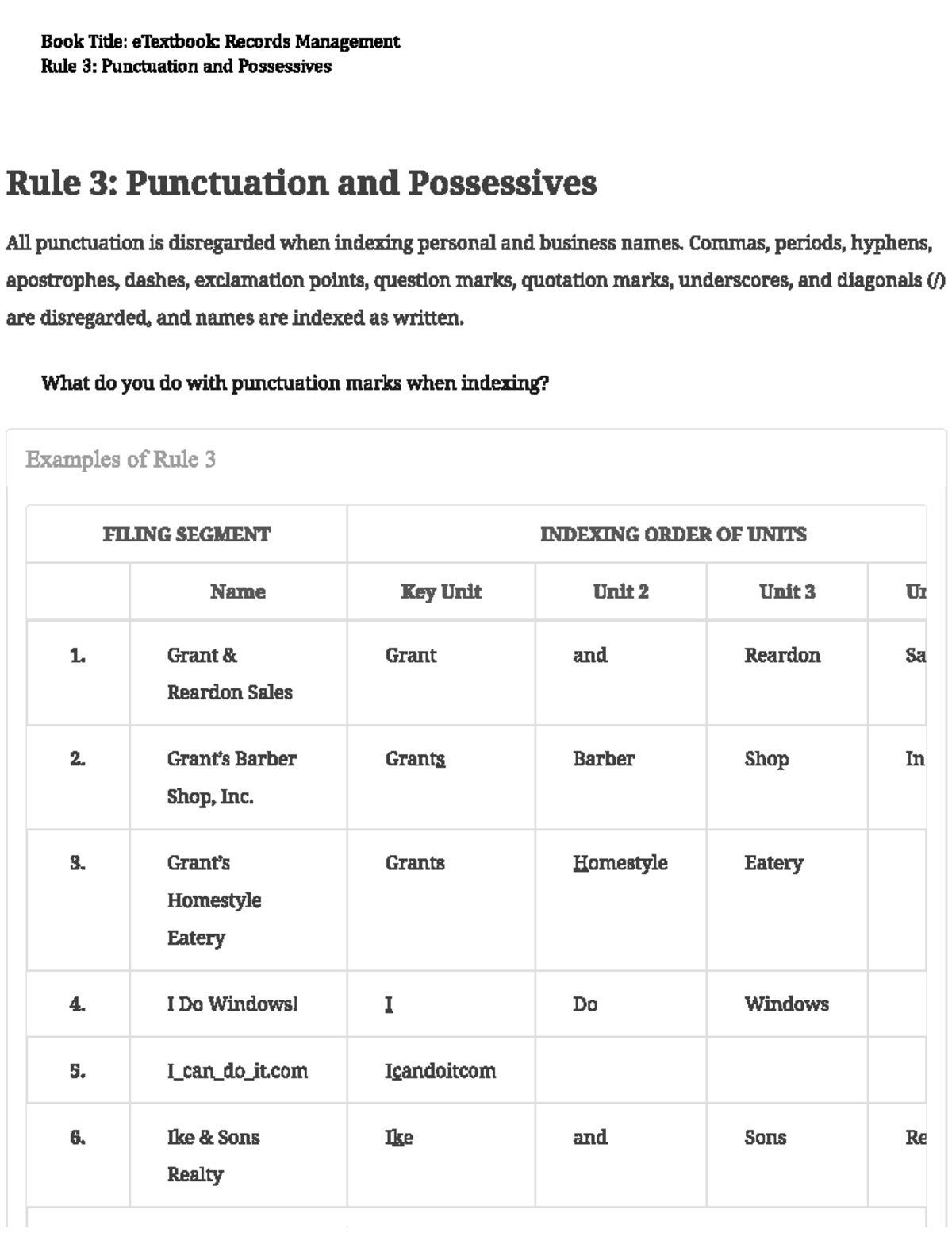 Rule 3 Punctuation and Possessives - BCA 220 - Studocu