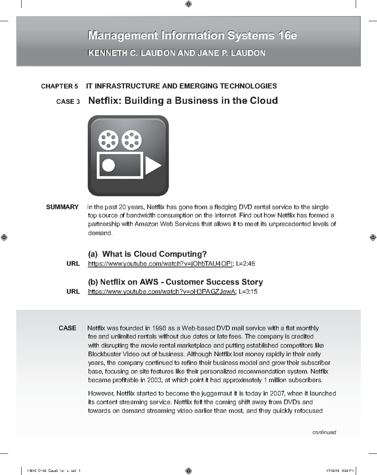 Netflix with AWS Video case - Intro to e-commerce - Studocu