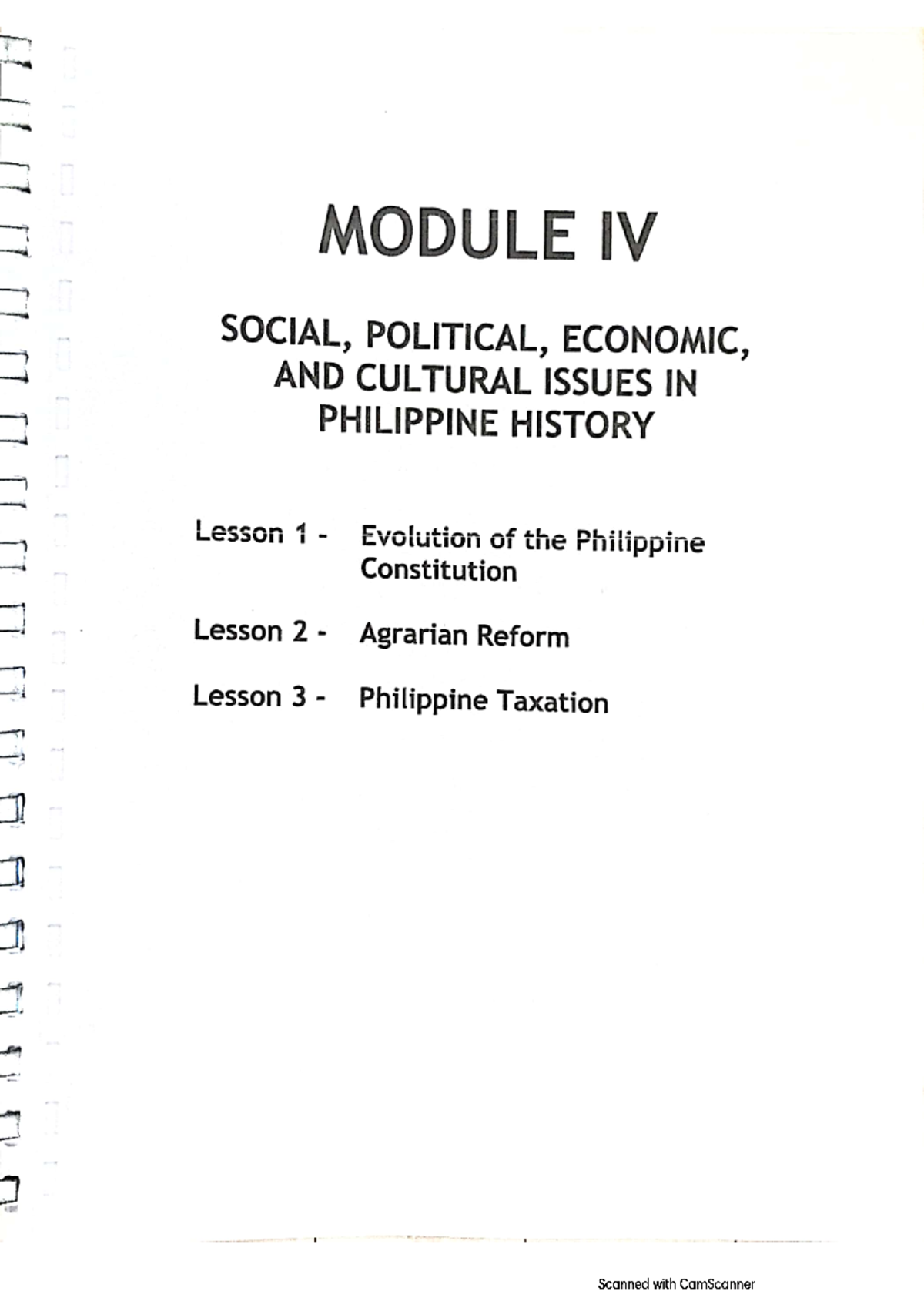 Module IV-Lesson 1 The Philippine Constitution - Readings in Philippine ...