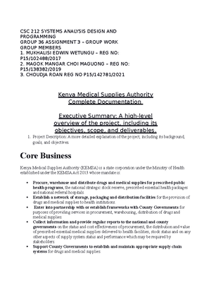 One touch A4 - Information Communication Technology - System Analysis And Design - Studocu