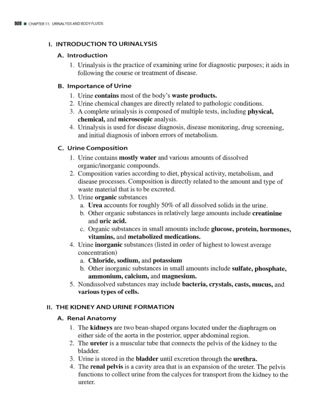 Chapter 11 - Urinalysis and Body Fluids - CHAPTER 11 : URINALYSIS AND ...