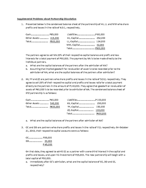 Partnership Dissolution Reviewer - Republic of the Philippines ...