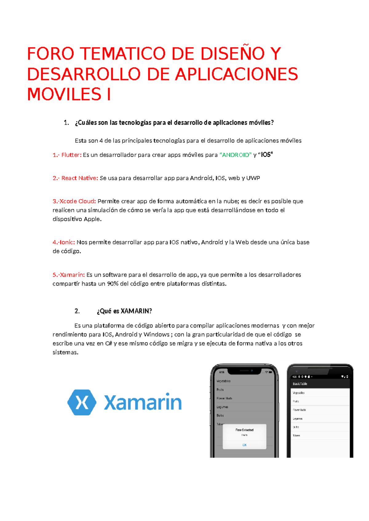 Foro Desarrollo y diseñado - FORO TEMATICO DE DISEÑO Y DESARROLLO DE APLICACIONES MOVILES I ...