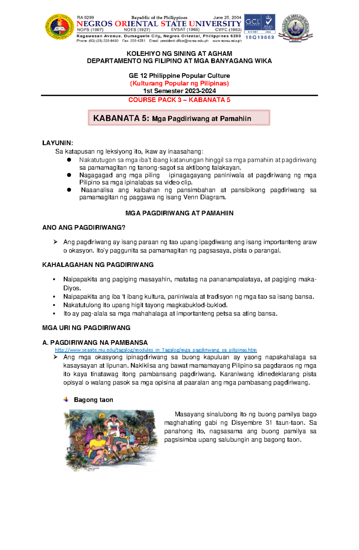 GE12- Kabanata-5 - lecture - KOLEHIYO NG SINING AT AGHAM DEPARTAMENTO NG FILIPINO AT MGA ...