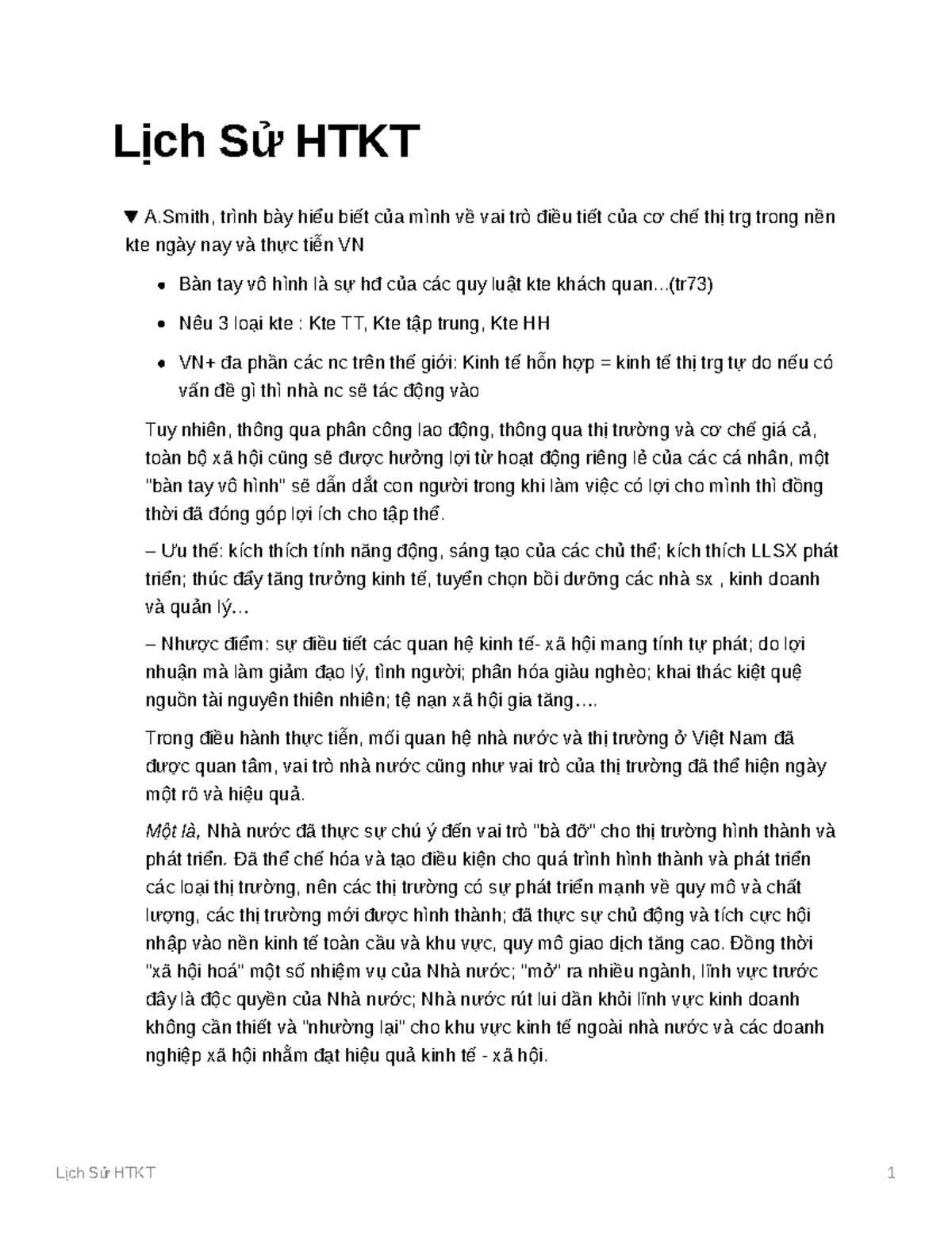 Lch S HTKT - Ôn thi final - Lịch Sử HTKT A, trình bày hiểu biết cāa ...