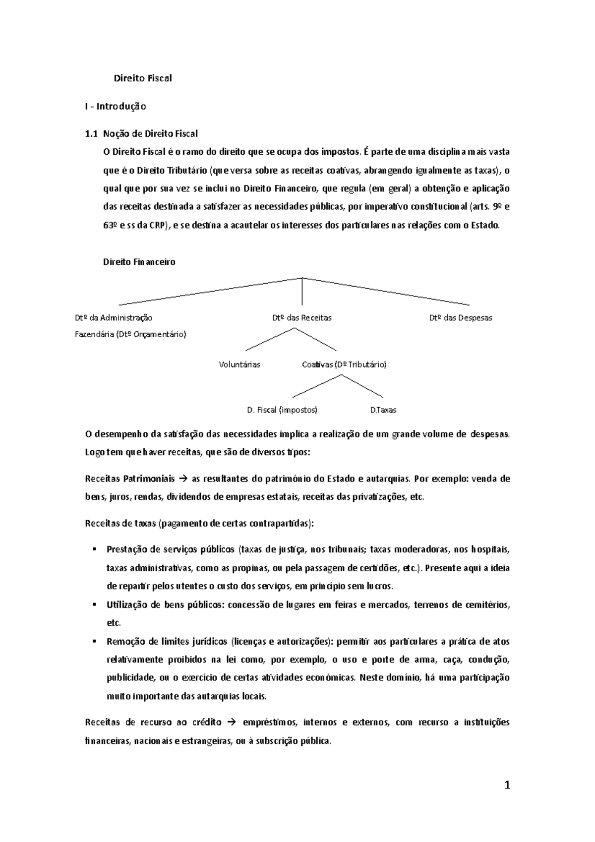 Direito Fiscal - É parte de uma disciplina mais vasta que é o Direito ...
