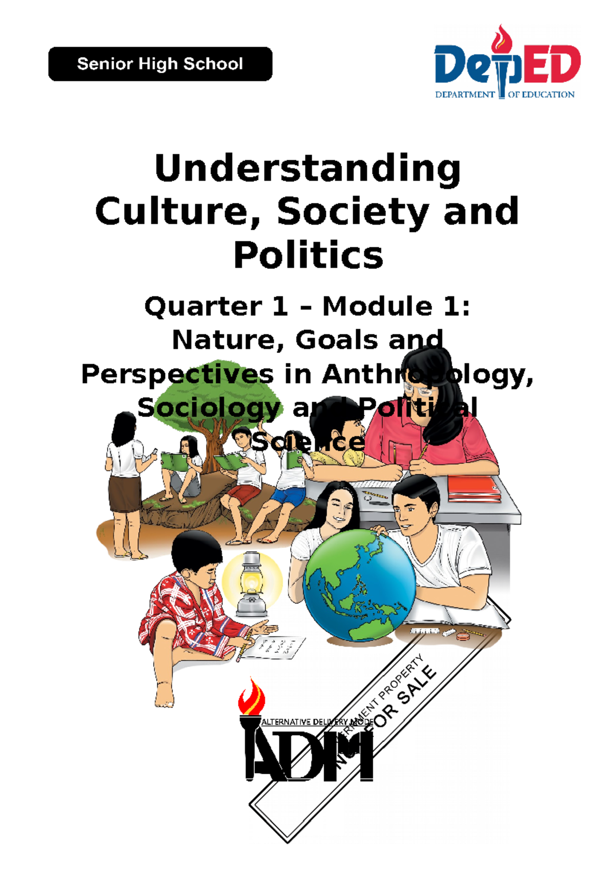 UCSP11 ADM Q1-1 M1 2020 v.1.0 - Understanding Culture, Society and ...