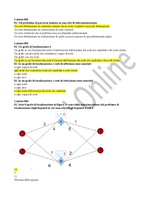 Ricerca operativa 2 completo - INGEGNERIA INFORMATICA E DELL ...