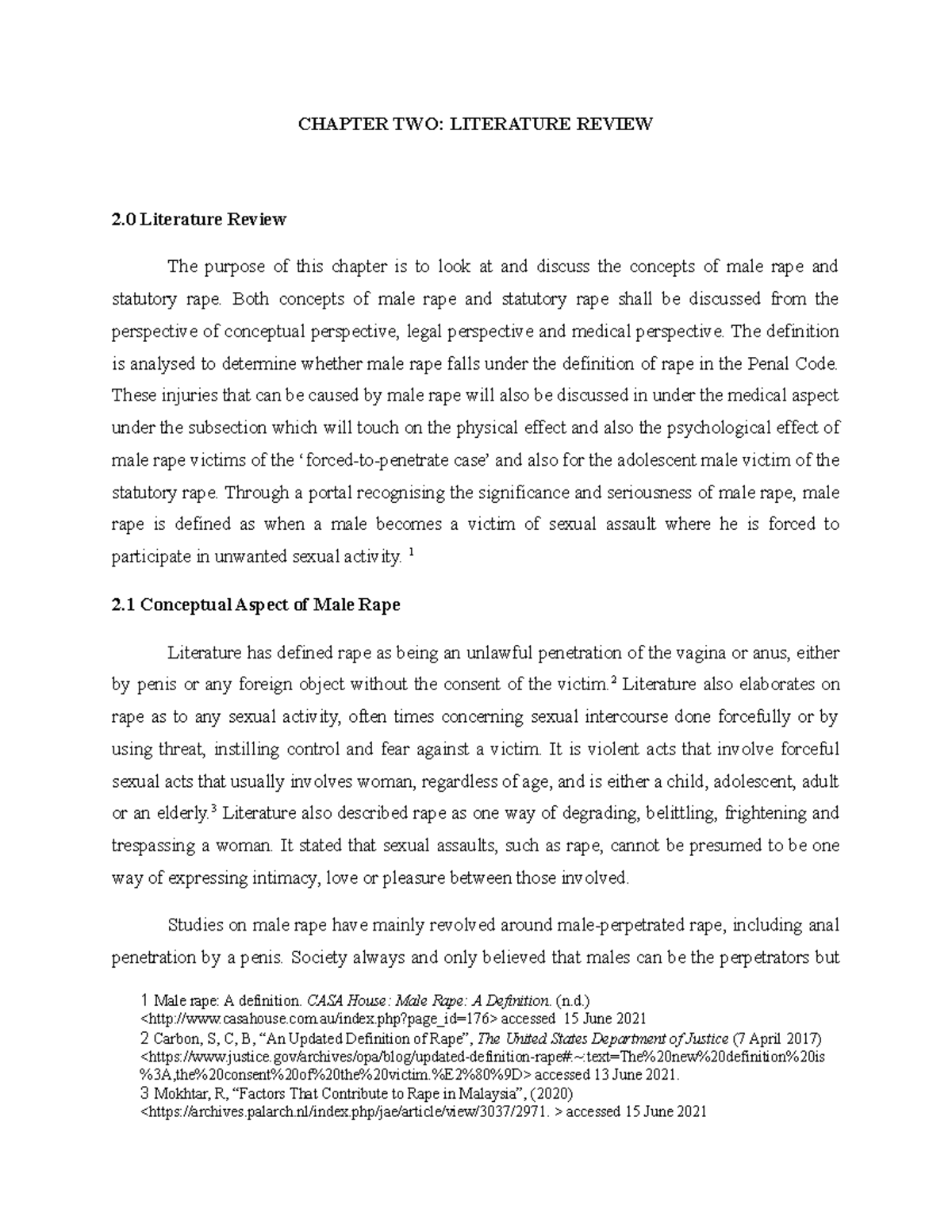 Correction chapter 2 - CHAPTER TWO: LITERATURE REVIEW 2 Literature ...