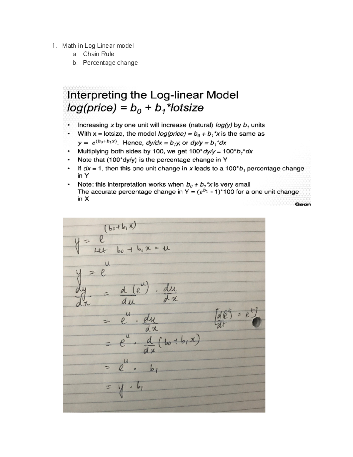 Important questions from Piazza - Week3 OH - Math in Log Linear model a ...