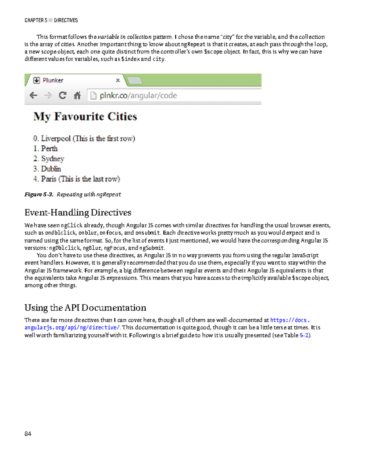 Beginning Angular JS and web development-15 - Event-Handling Directives We have seen ngClick ...